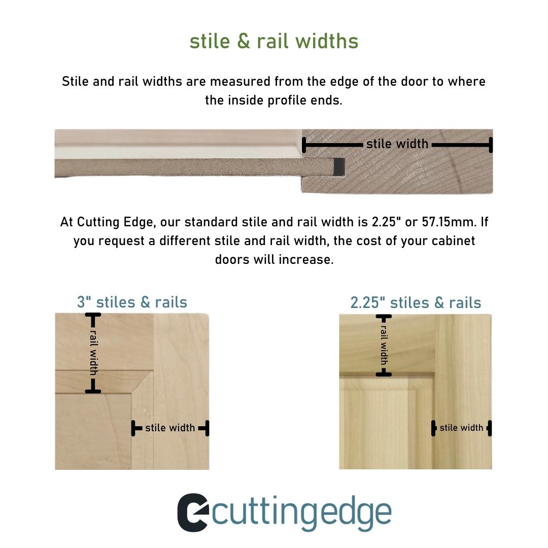 Cost of solid wood shaker style cabinet doors at Cutting Edge